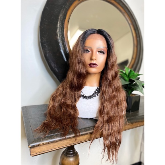 E Beauty Wig | Hair | Jaylen Long Brown Ombr Deep T Part Lace Front Wig ...